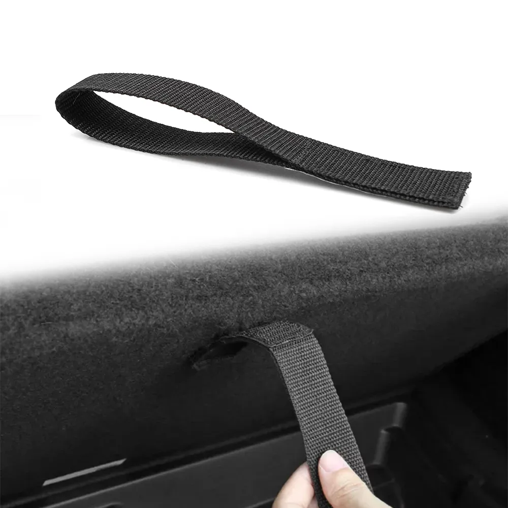 Rear Trunk Rope Drawstring Open Tail Box Cover Handle Pull Straps Car ...