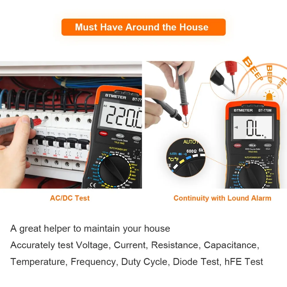 DHgate.com:BTMETER BT-770M Digital Multimeter, True RMS Auto Ranging ...
