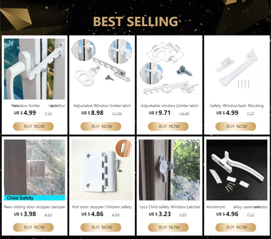 Sliding Glass Door Blocker Damper With Child Safety Lock For Drawers ...