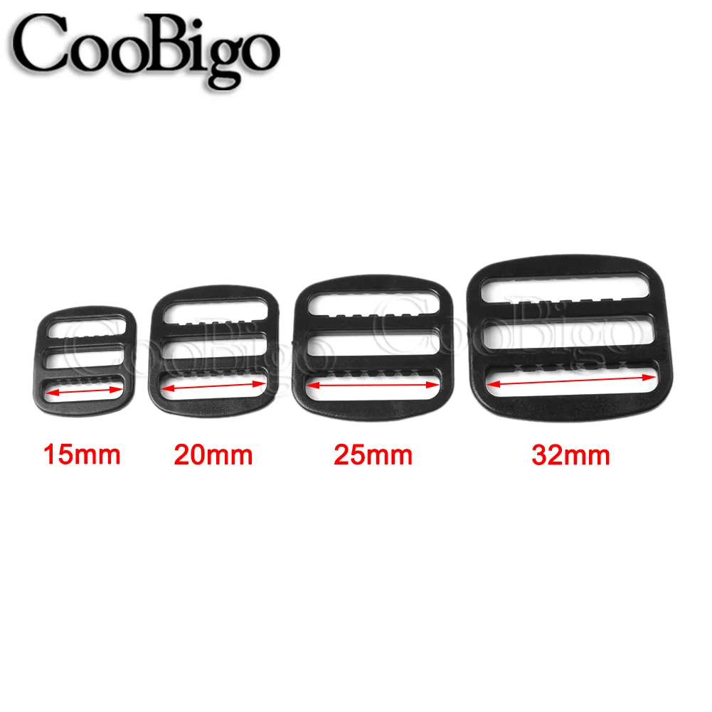 Tri Glide Buckles Dual Adjuster 15 32mm Ladder Lock Slider For Backpack ...