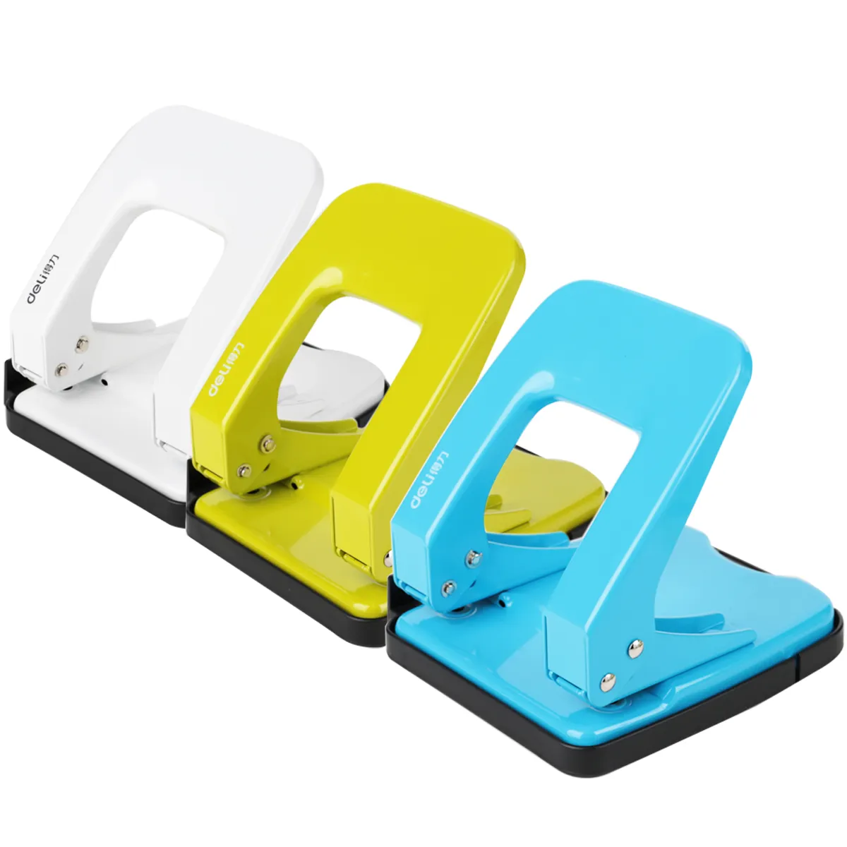 Deli 0138 Two-Hole Punch, Manual, Punches Up to 35 Sheets of 80g Paper ...