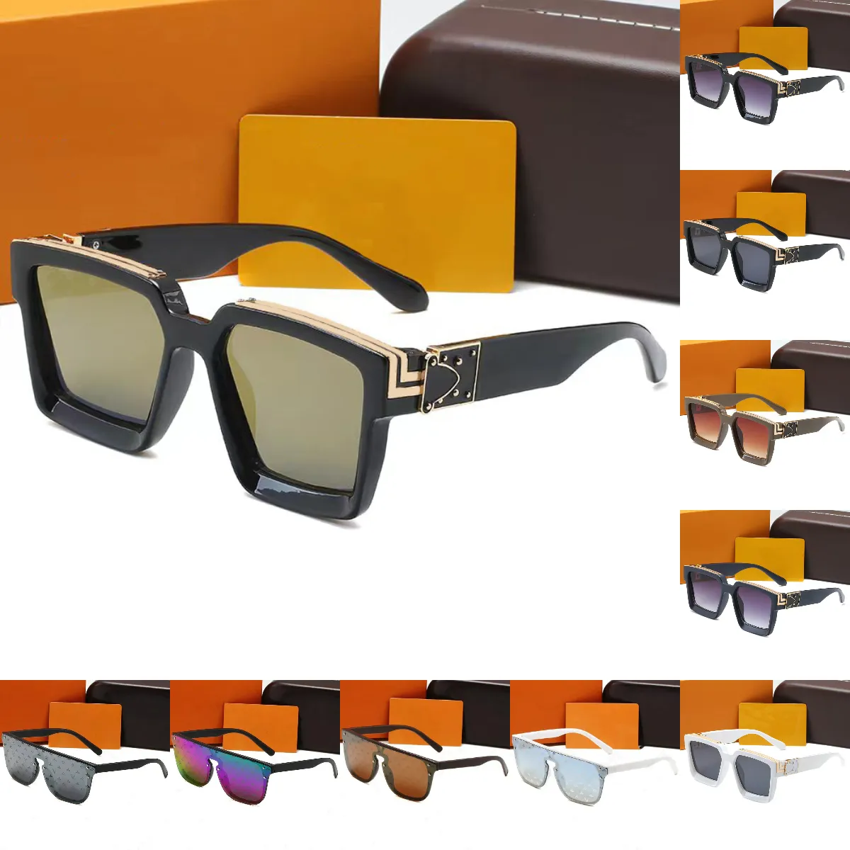 Luxury Designer Black Designer Sunglasses For Men And Women Bhite ...