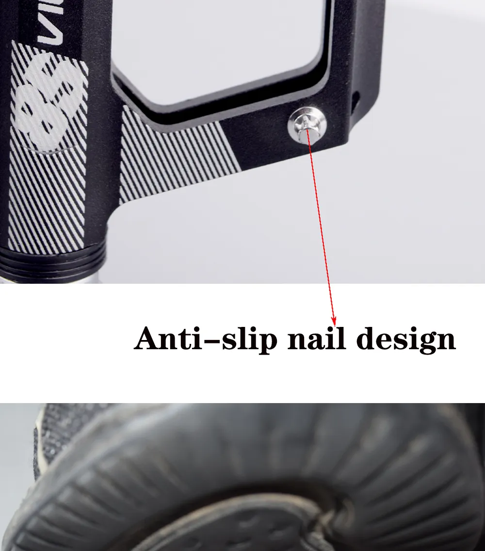 Ultra-Light Bike Pedals - Aluminum Alloy 4 Sealed Bearing Anti-Slip ...