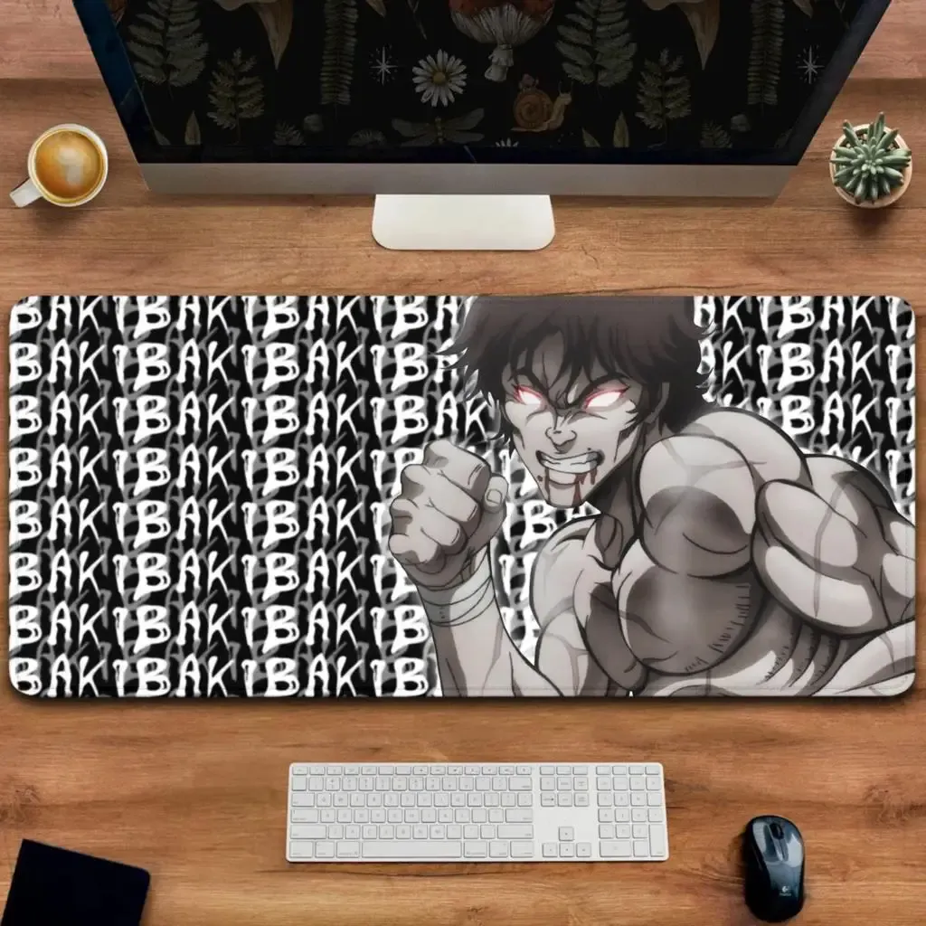 Baki Hanma Yujiro Manga 35.4x11.8 in Desk Mat for PC Gamer Keyboard ...