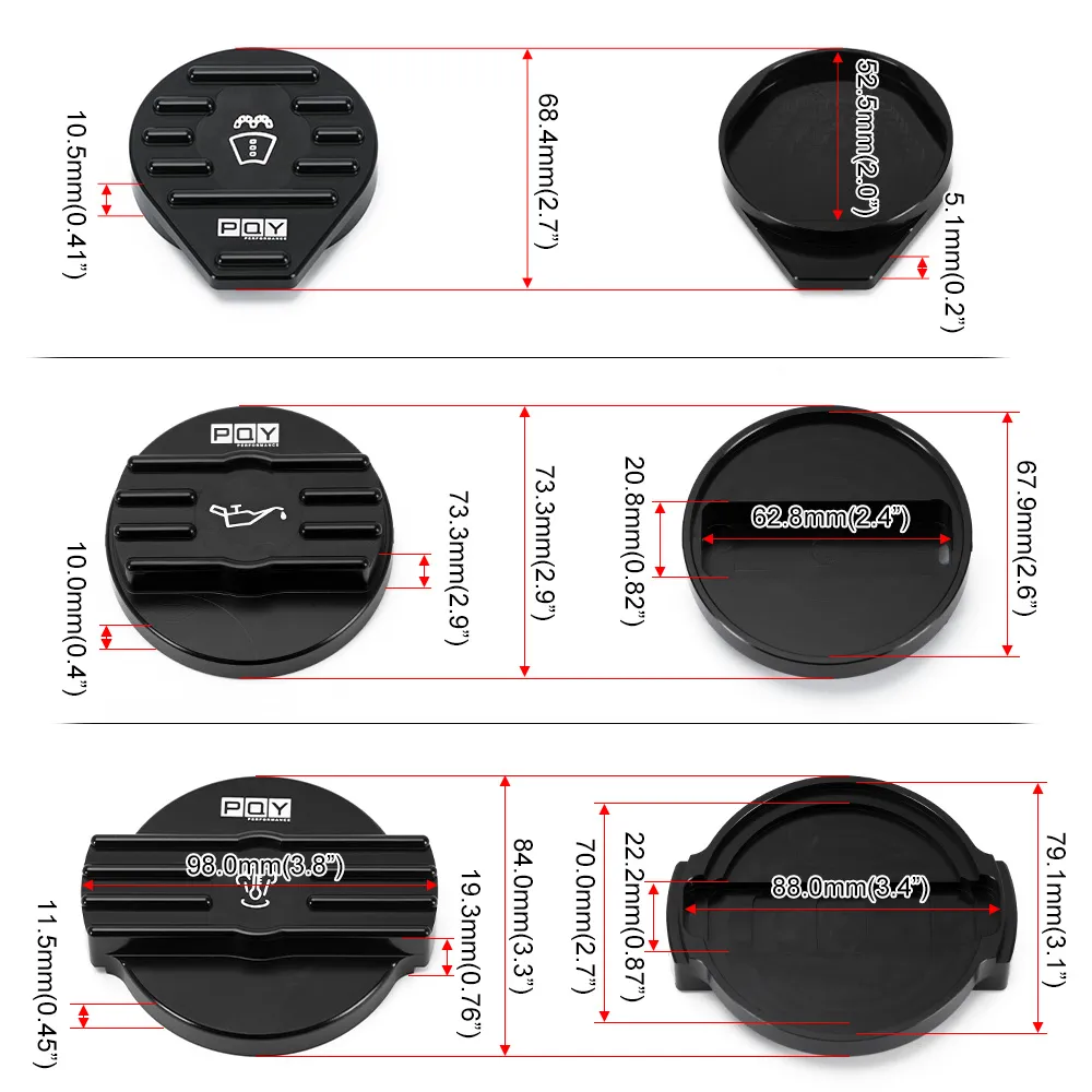 Tank Cap / Bottle Cap / Oil Cap For VW CC Golf GTI Audi Seat Skoda 2.0T ...