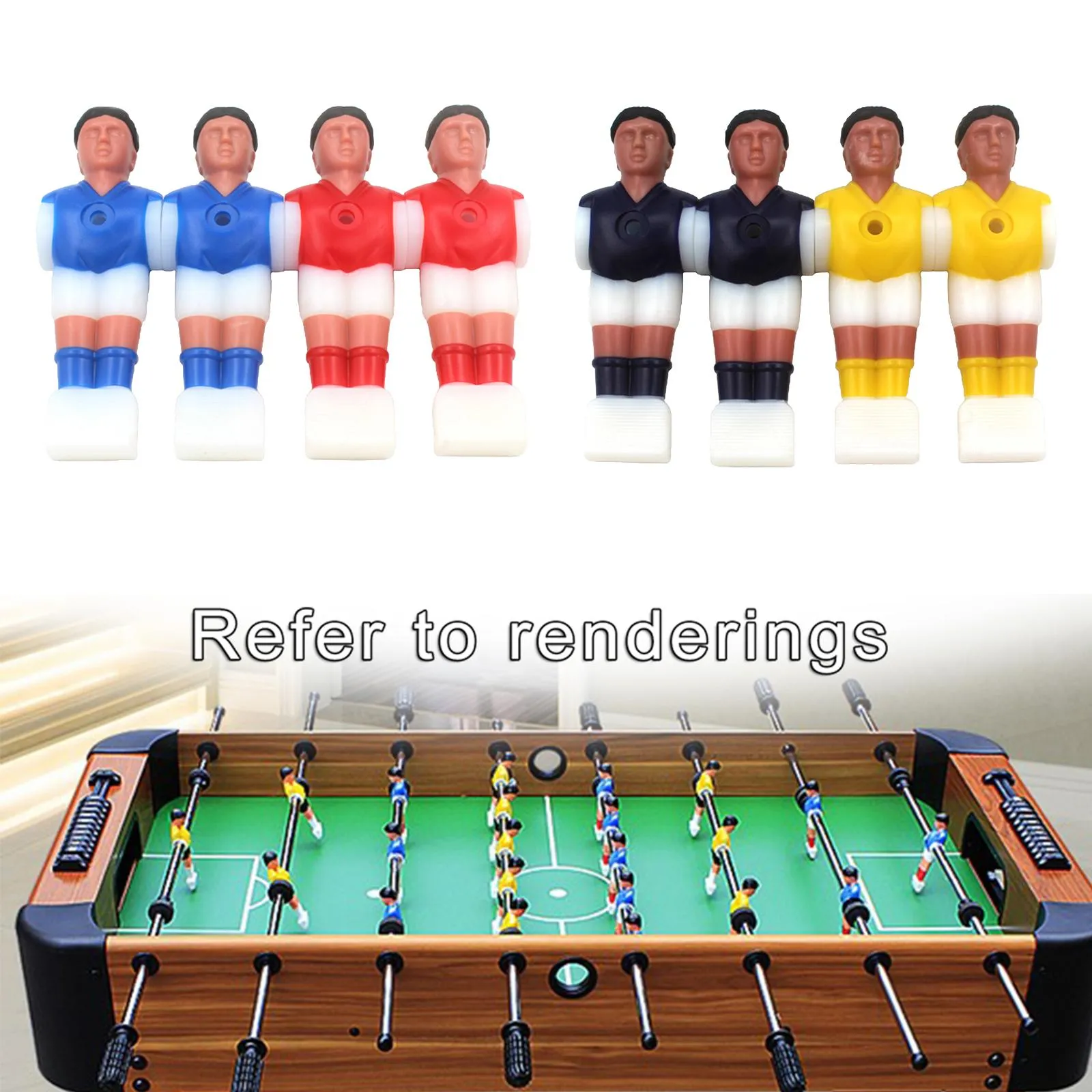 DHgate.com:4 Pieces Resin Foosball Men Soccer Players Miniature ...
