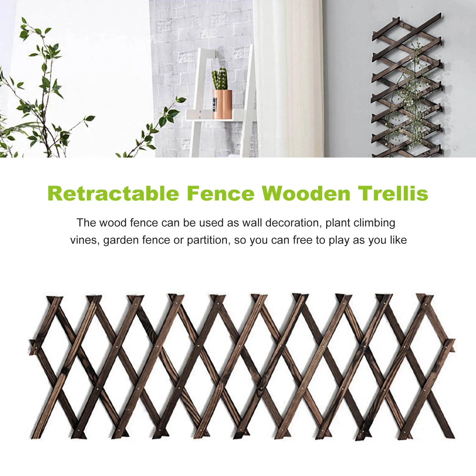 Wooden Garden Fence With Trellis Corporation Expanding And Lattice ...