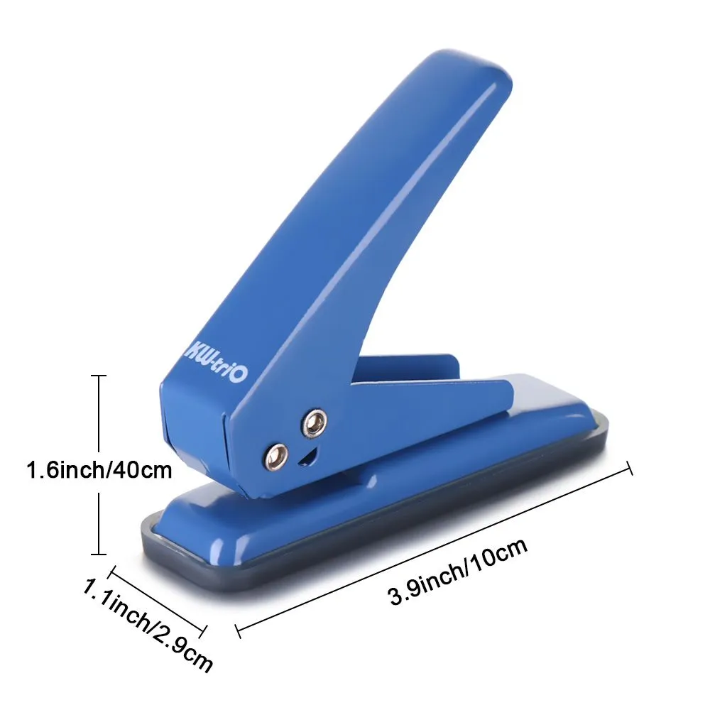 Portable Steel Hole Punch - Heavy Duty Single Hole Paper Punch, Perfect ...