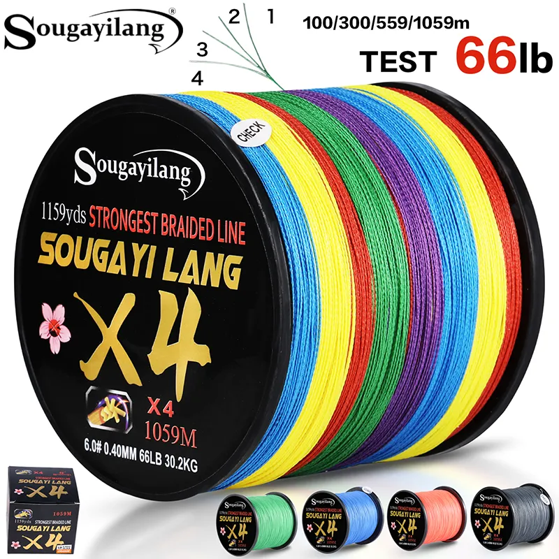 DHgate.com:Sougayilang 4-Strands PE Braided Fishing Line, Strong ...