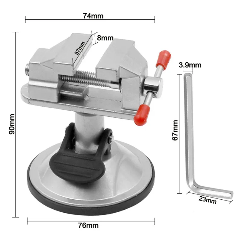 Wholesale 360° Adjustable Table Vise With Rotary Hand Drill, Toggle ...