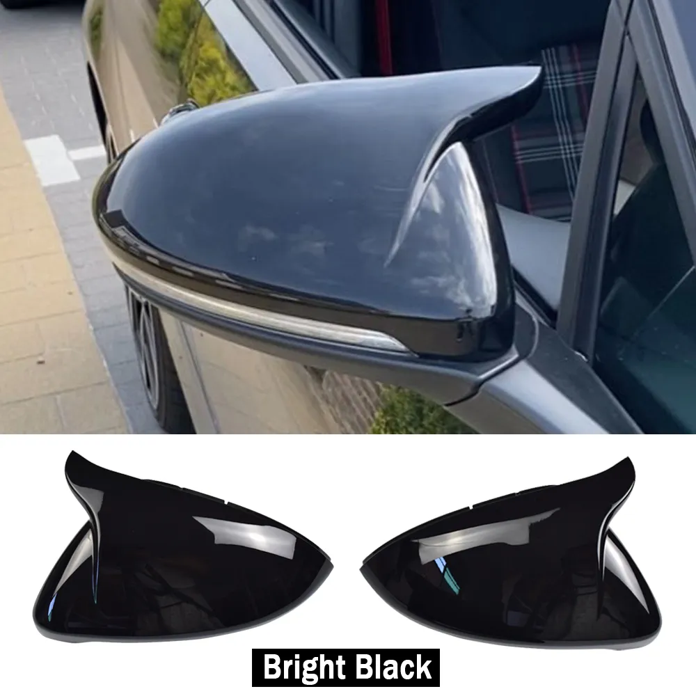 DHgate.com:Matte Black Bat Horn Side Mirror Covers for VW Golf 7 MK7 ...