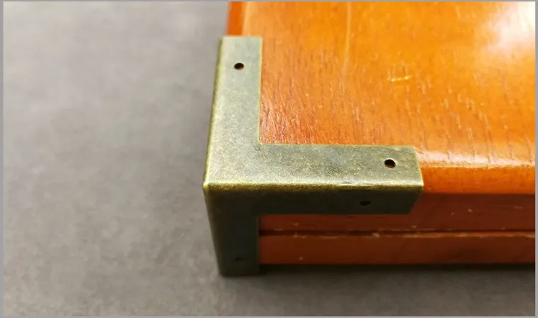 Copper Decorative Metal Corners for Furniture, Rectangular Square Angle ...