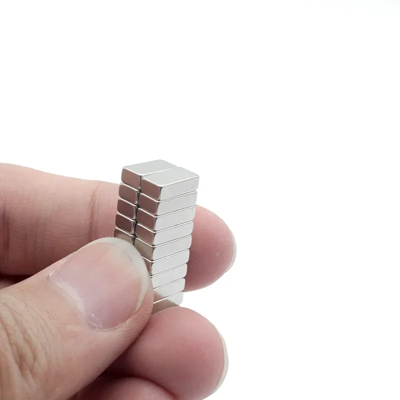 Neodymium Block Magnets: N35 Quadrate Rectangular Magnets 10x5x3mm - Small, Strong Permanent ...
