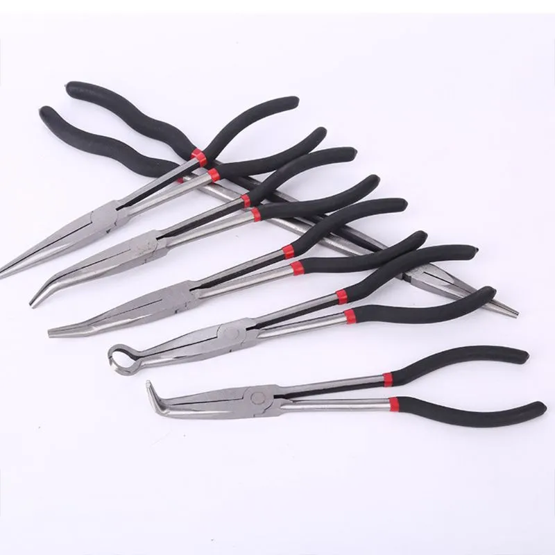 Multitool Hand Tool: 11 Extra Long Reach Duckbill Needle Nose Pliers ...