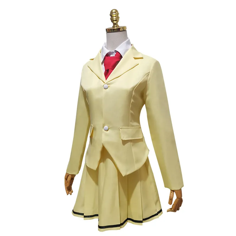 WataMote Tomoko Kuroki Cosplay Costume - Anime Uniform, Yellow JK Skirt ...