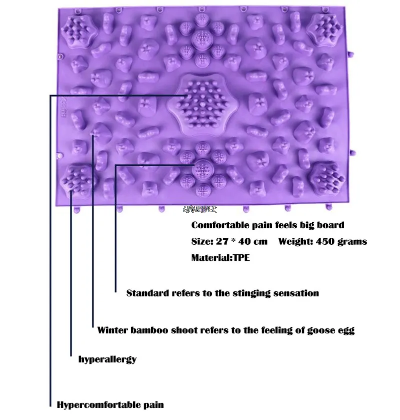 Multi-purpose foot massage mat with two large boards for children ...