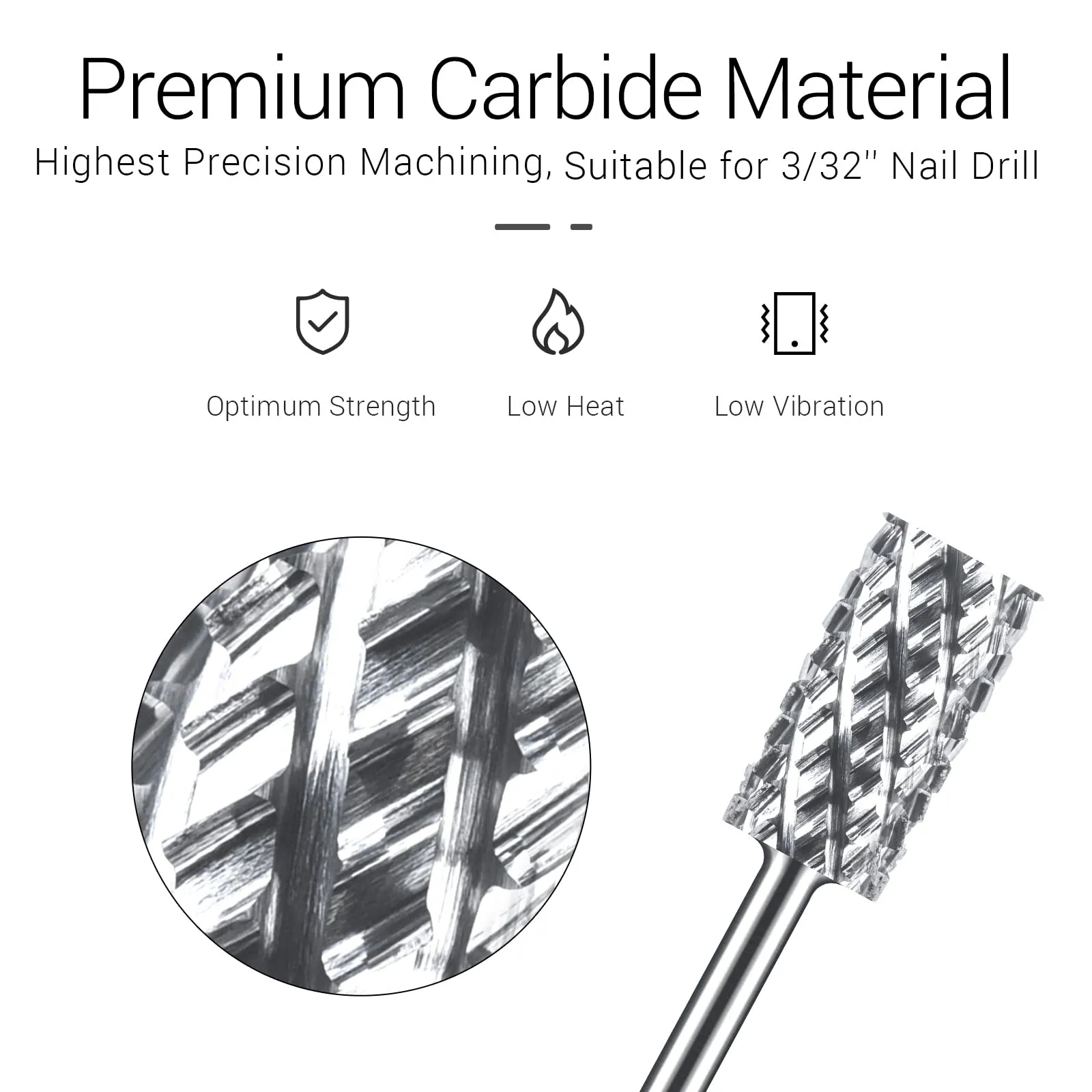 DHgate.com:4XC Barrel Nail Drill Bit for Acrylics, Manicure Pedicure ...