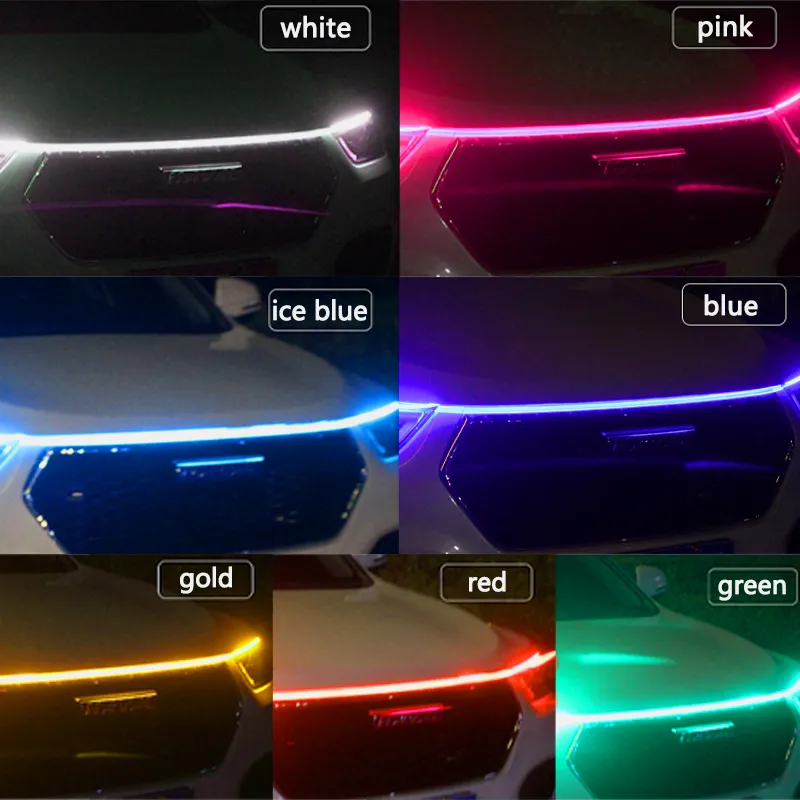 DHgate.com:UpgradedWaterproof LED Car Hood Decorative Strip - Dynamic ...