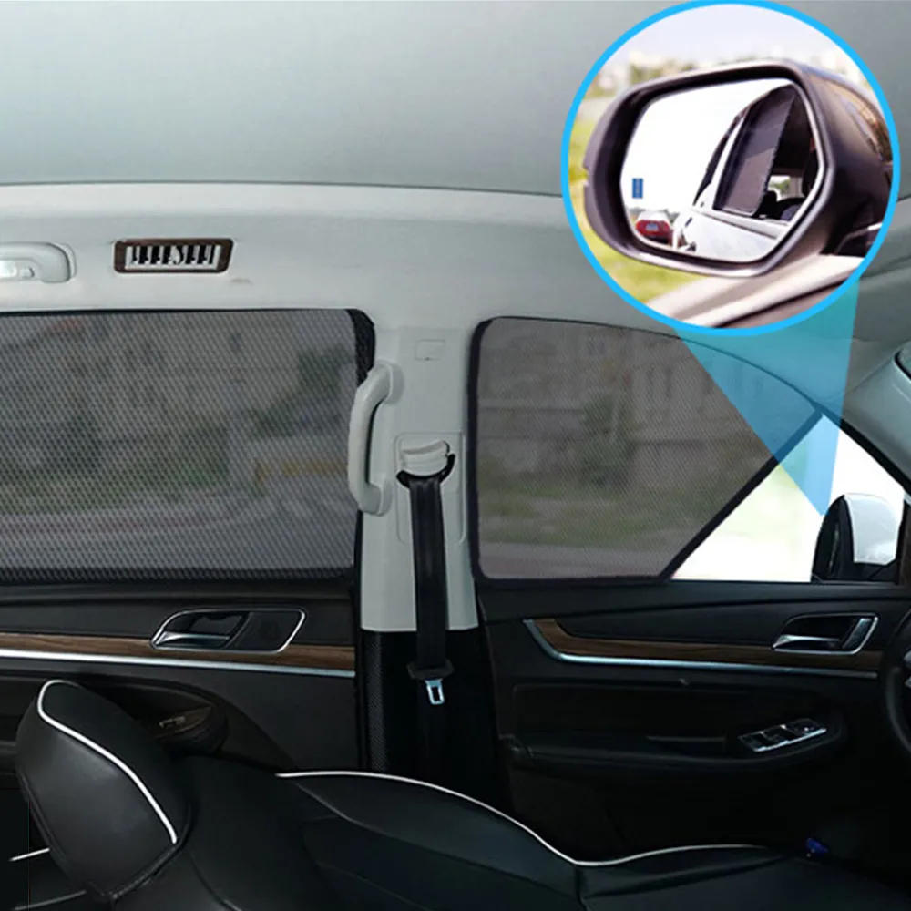 Toyota INNOVA AN40 Magnetic Car Sunshades Side Rear Window Visors Front Windshield Curtains