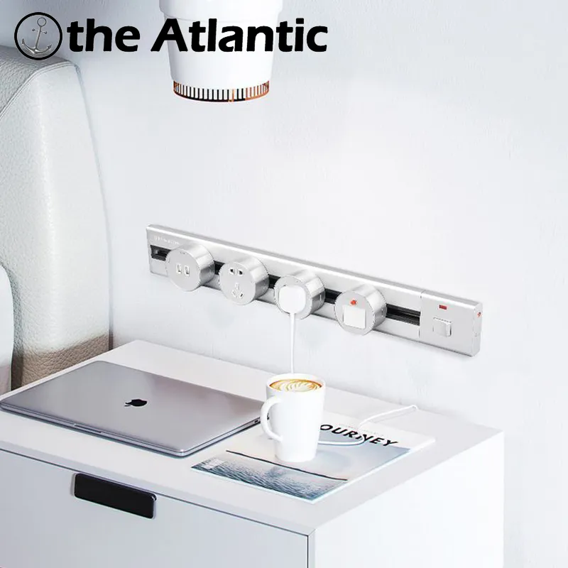 Surface Mounted Electrical Outlet - EU/FR Removable Power Track Socket ...