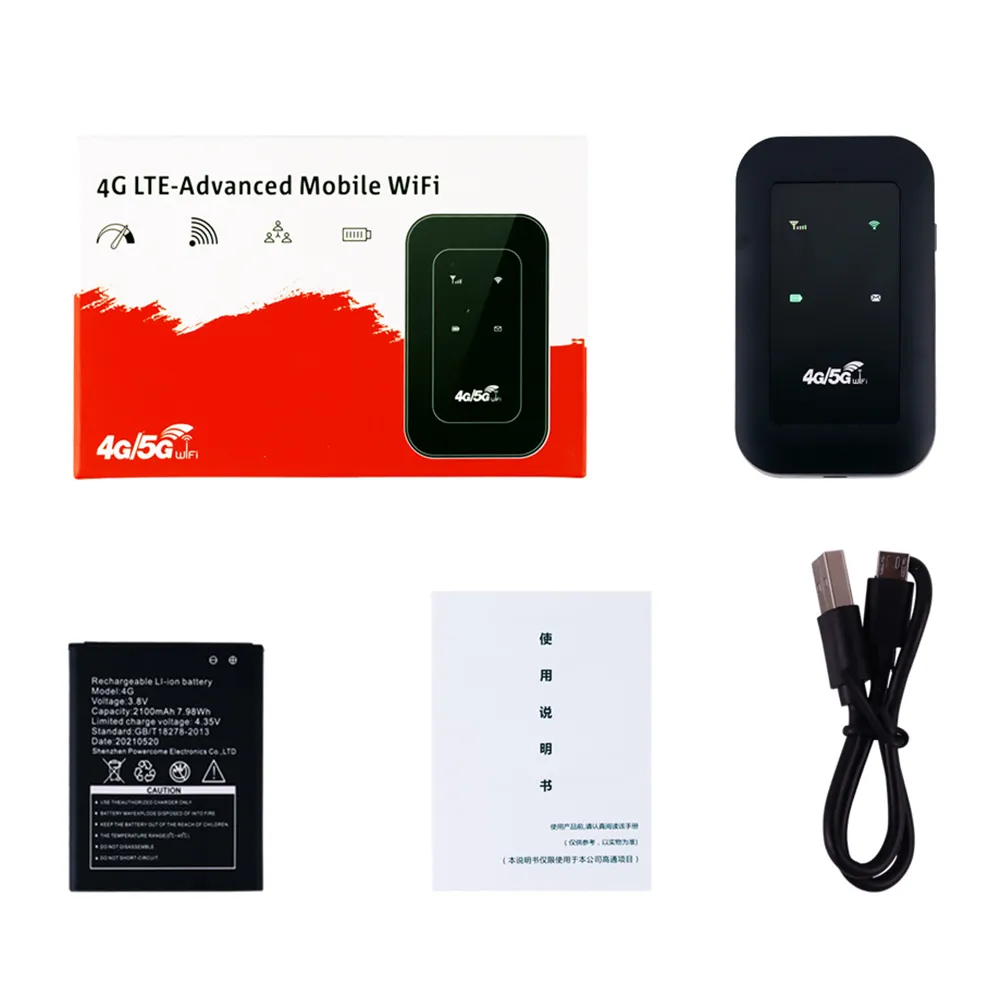 4G LTE Mobile Wifi Router Unlocked SIM Slot 150Mbps Hotspot Network ...