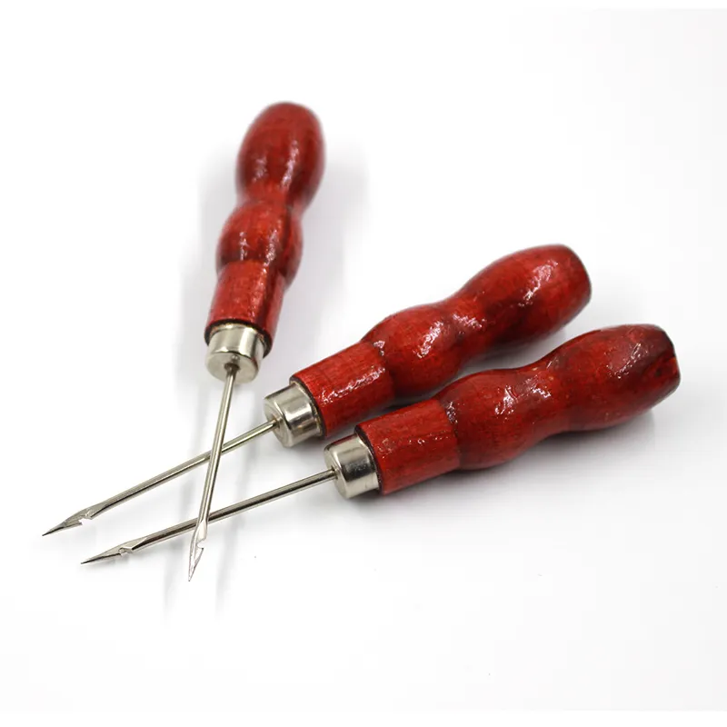 Leather Awl Punch with Steel Hook Tip for Leather Hole Punching and ...