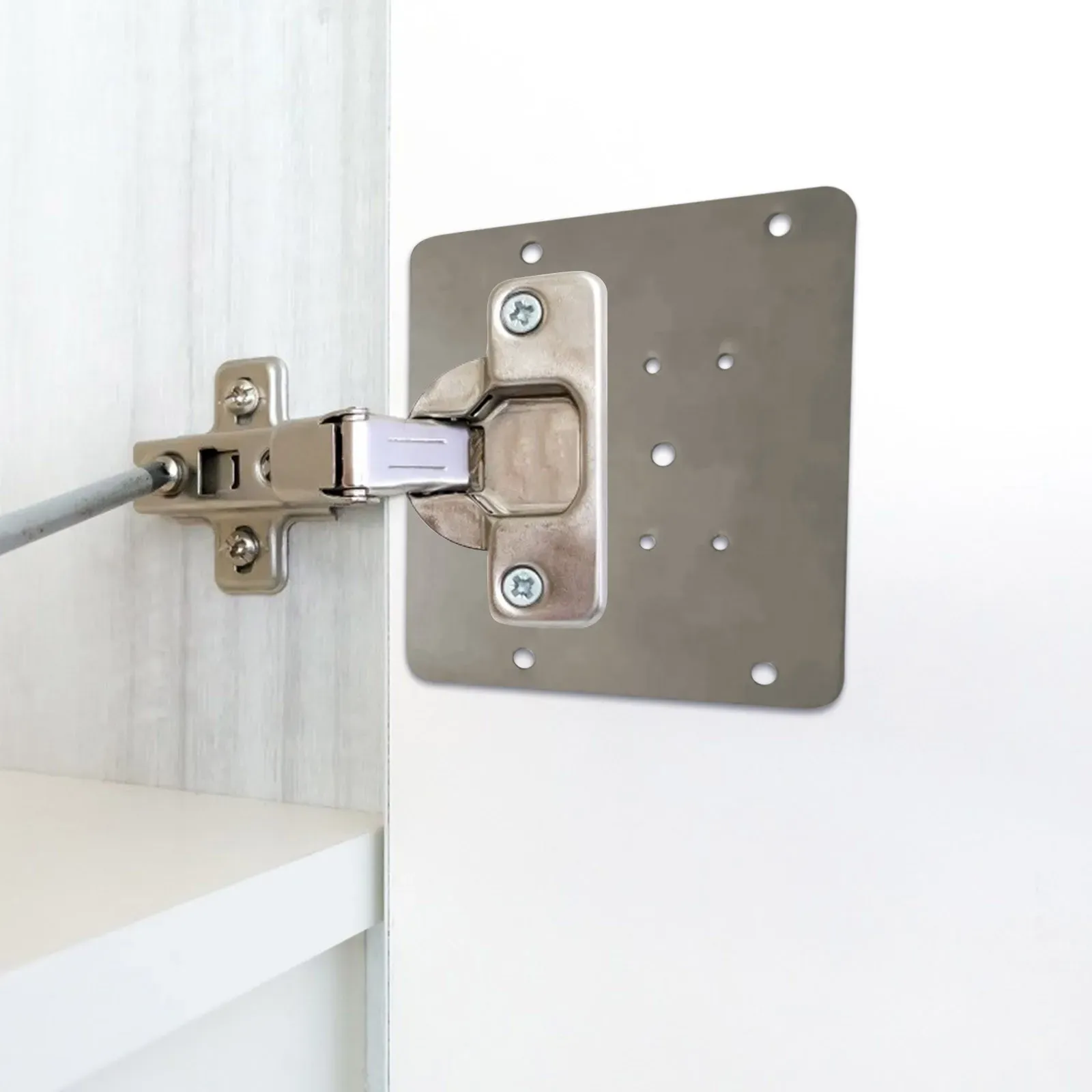 Kitchen Cupboard Door hinge repair plate with Side Panels Mount ...