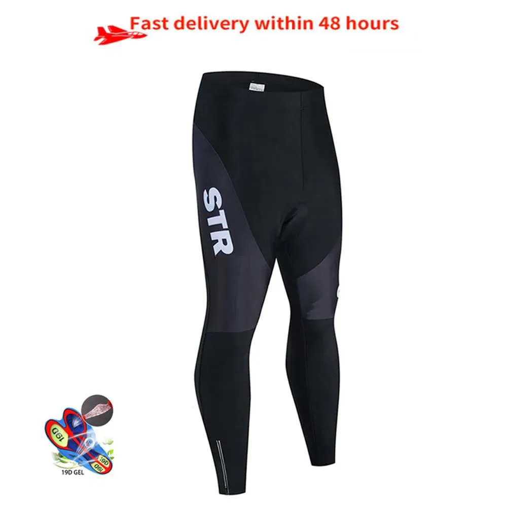 Pro Cycling Bib Pants - Spring/Autumn MTB Bike Trousers, 19D Gel Pad ...