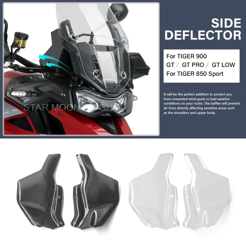 TIGER 900 Motorcycle Side Windshield Deflector for 850 Sport/900 GT/PRO ...