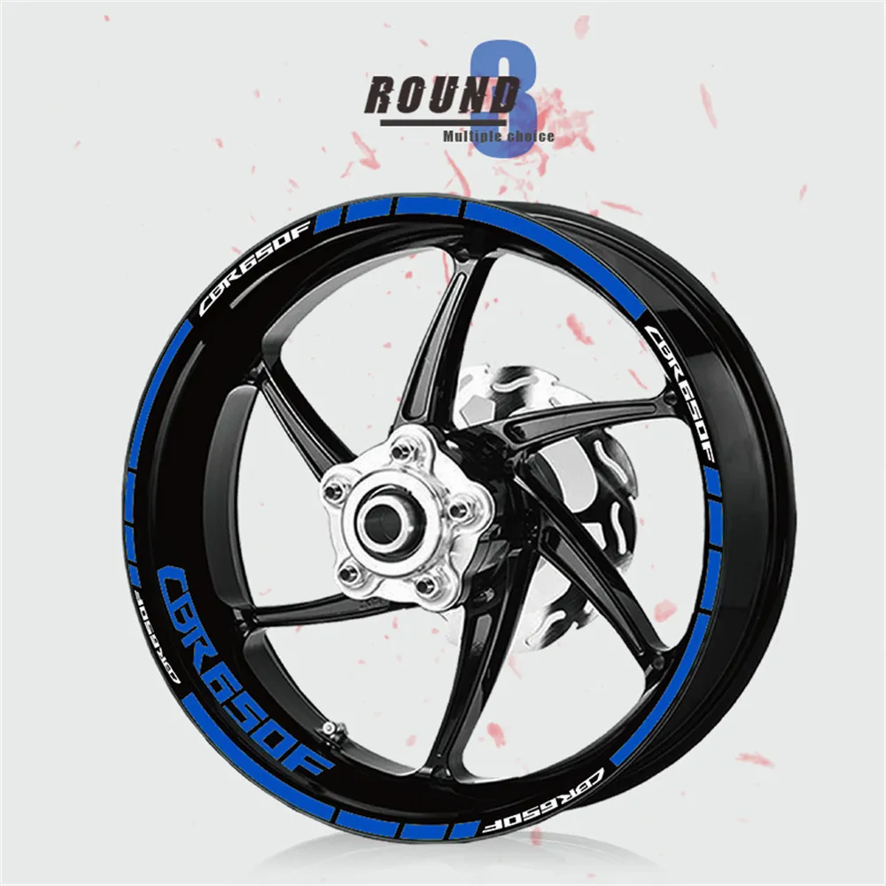 Reflective Motorcycle Wheel Logo gt bmx decal set for Honda CBR650F ...
