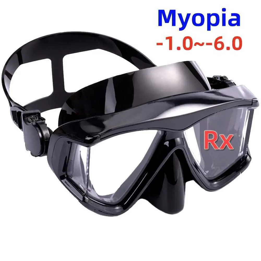 Panoramic Myopia Inflatable Myopia Diving Mask For Teens Low Beam ...