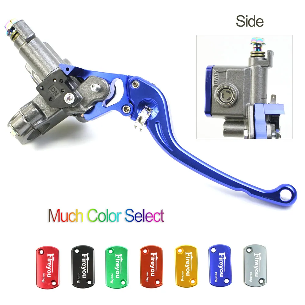 Red Front Motorcycle Brake Master Cylinder Lever Clutch Pump Hydraulic ...