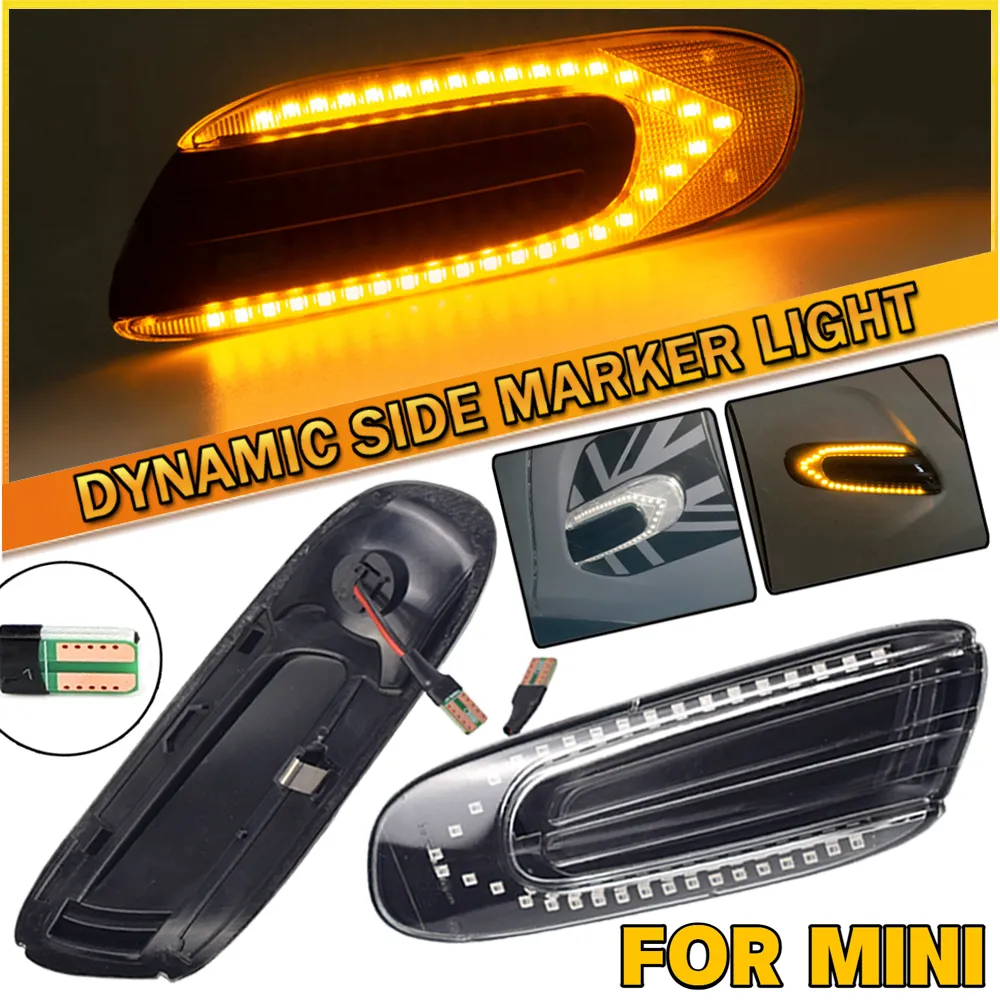 LED Dynamic Side Marker Turn Signal Indicator Sequential Blinker Lamp ...