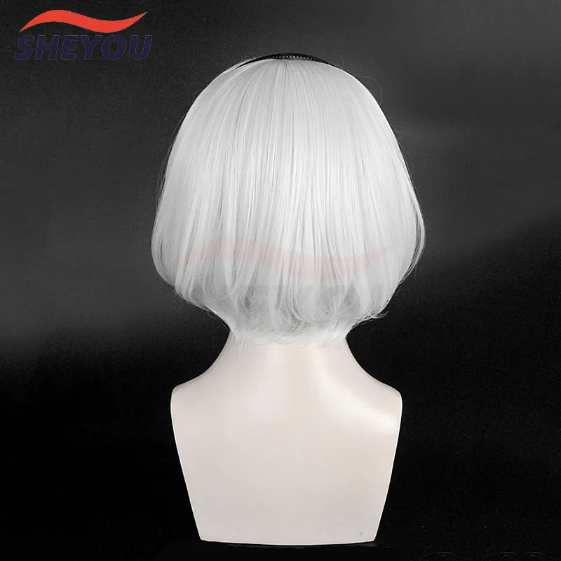 NieR:Automata 2B YoRHa No. 2 Type B Heroine Bobo Cosplay blonde hair ...