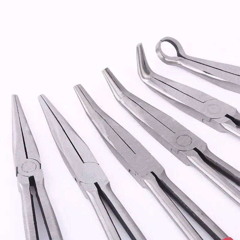 Multitool Hand Tool: 11 Extra Long Reach Duckbill Needle Nose Pliers ...