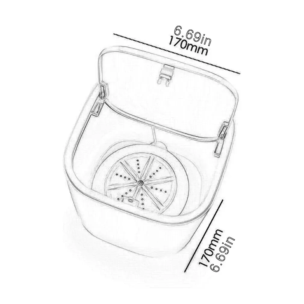 DHgate.com:Portable Mini Turbo Ultrasonic Washing Machine - Compact ...