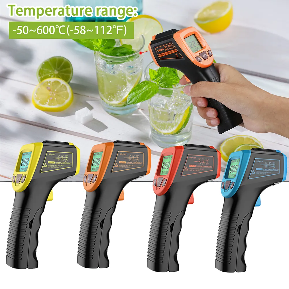 Upgraded No-Contact Infrared Thermometer, Industrial LCD IR Temperature ...