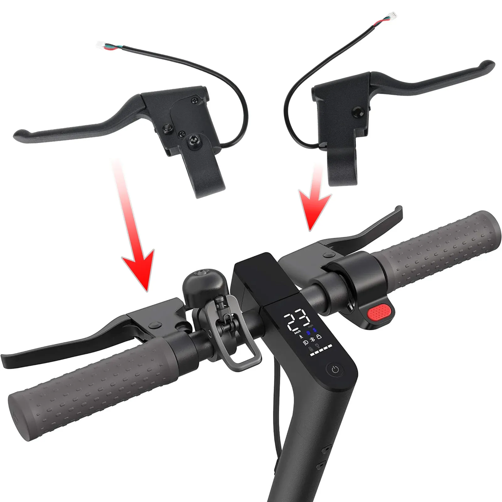 Xiaomi Pro Scooter Hand Brake Lever Assembly Replacement Left & Right ...
