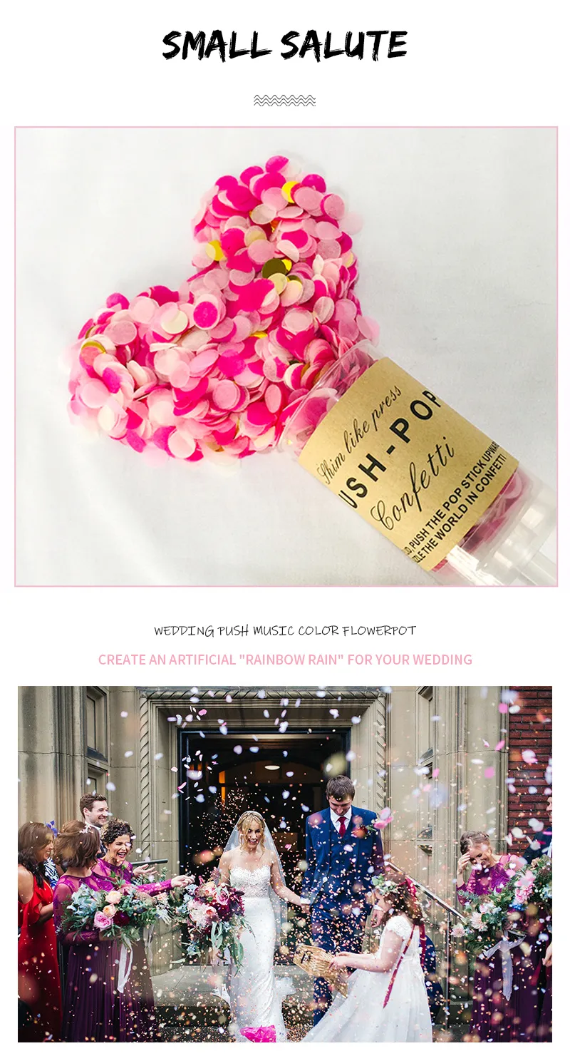 Celebration Confetti Cannons - Multicolor Paper & Foil Confetti Push ...