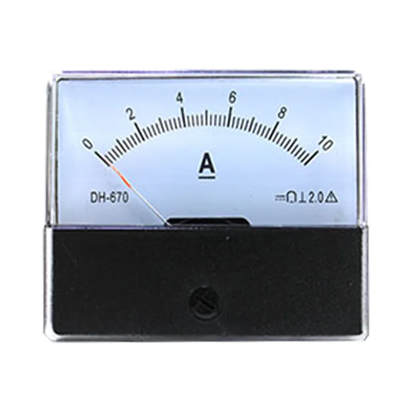 DC Current Amp Meter Panel Analog Amperage Tester Gauge For Circuit ...