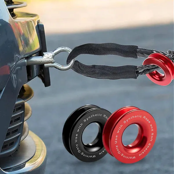 41,000lbs Winch Snatch Ring - Heavy Duty Recovery Ring for Soft ...