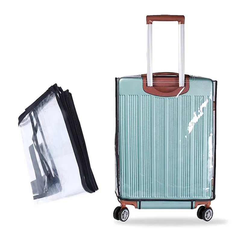 PVC Transparent Luggage Dust Cover - Protector for Travel Suitcases ...