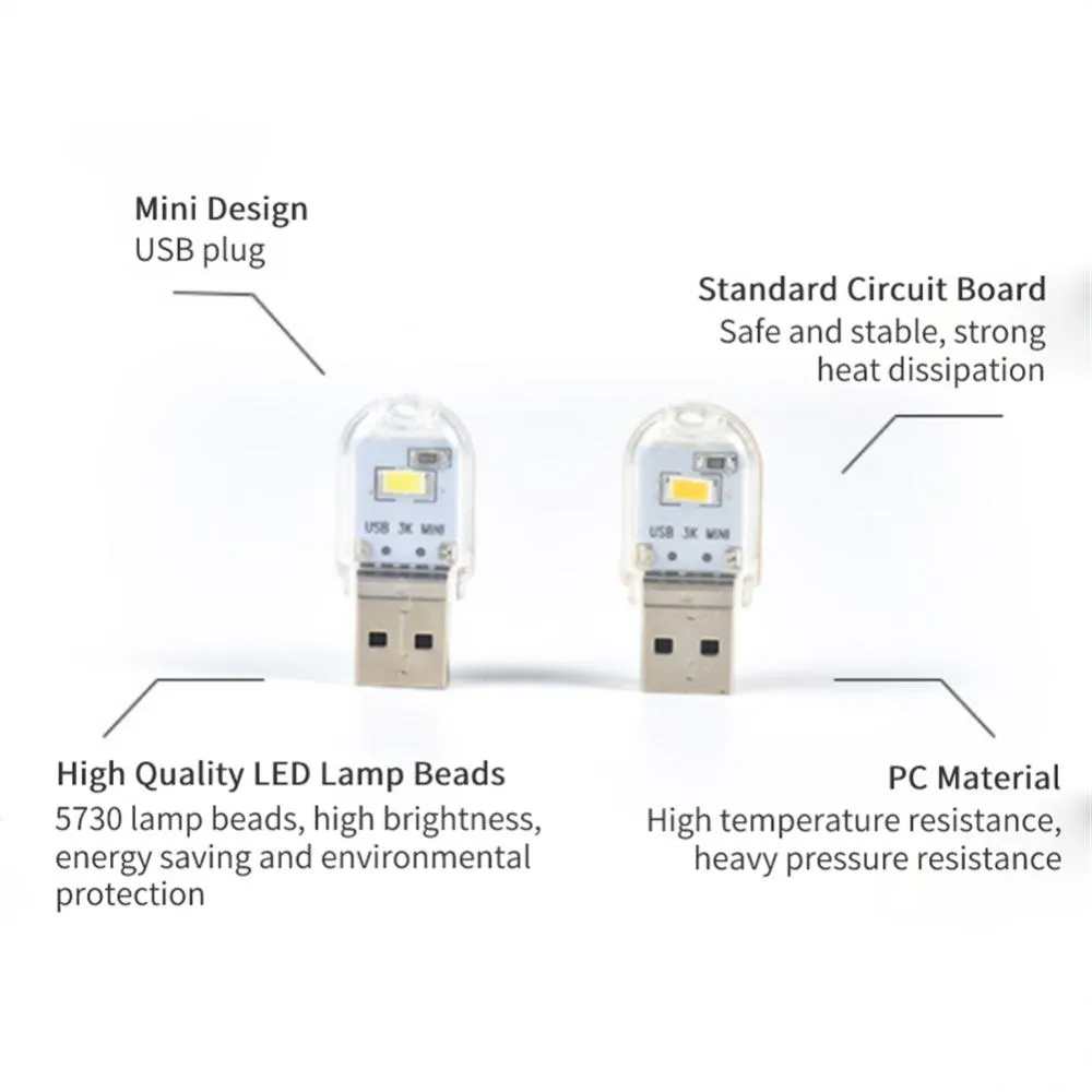 USB LED Light Portable Mini Reading Lamp - Versatile USB Lamps for ...