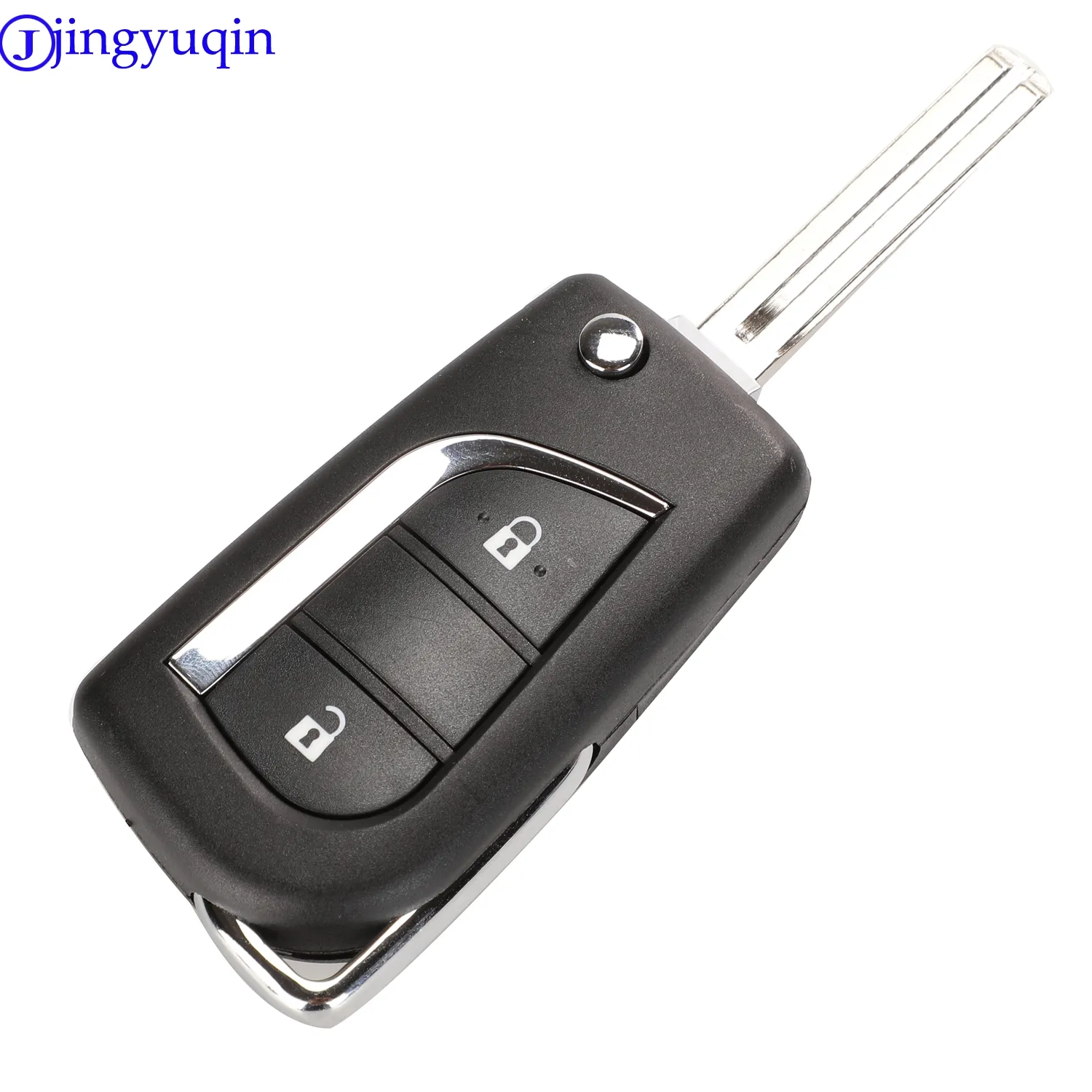 Upgraded jingyuqin Folding Car Key Shell for Toyota Corolla RAV4 2/3 ...