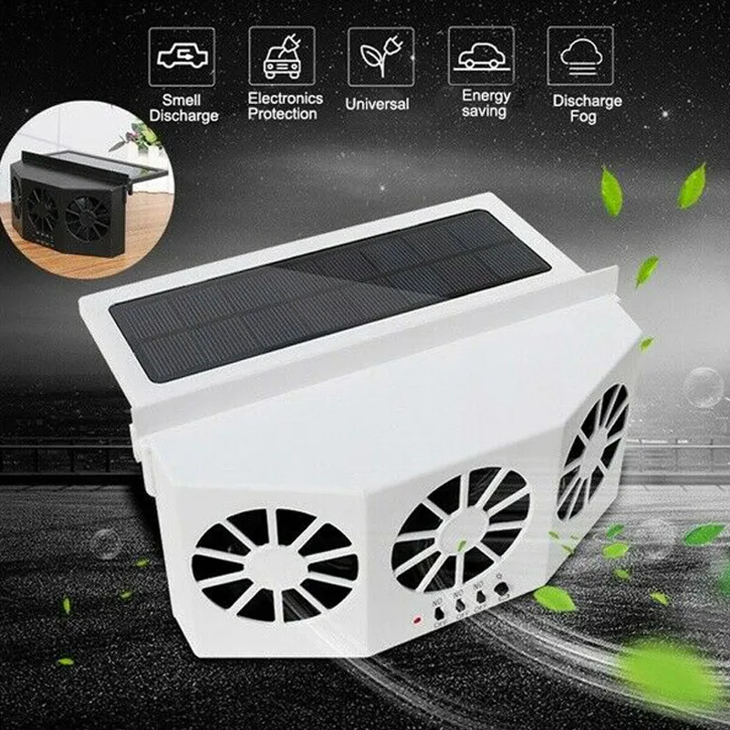 Solar powered car cooling fan store