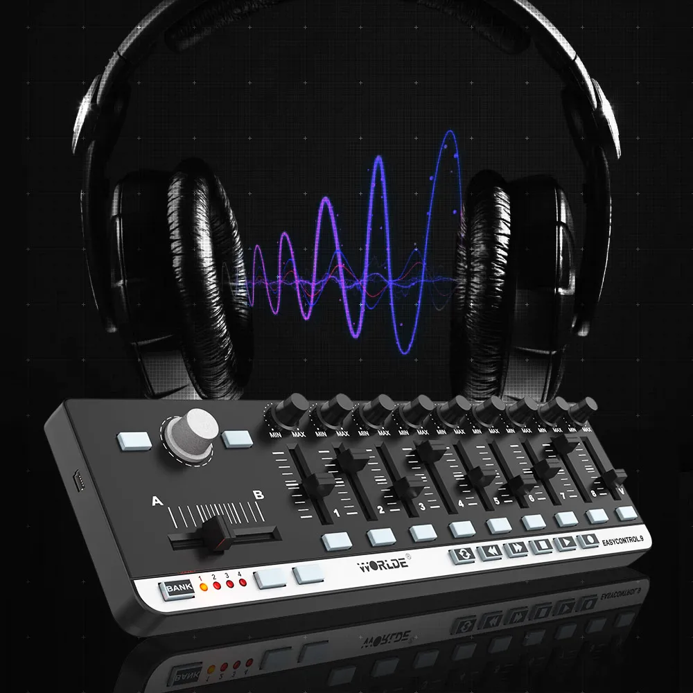 DHgate.com:Worlde EasyControl.9: Ultra-Slim Portable MIDI Controller Keyboard for Music Creation ...