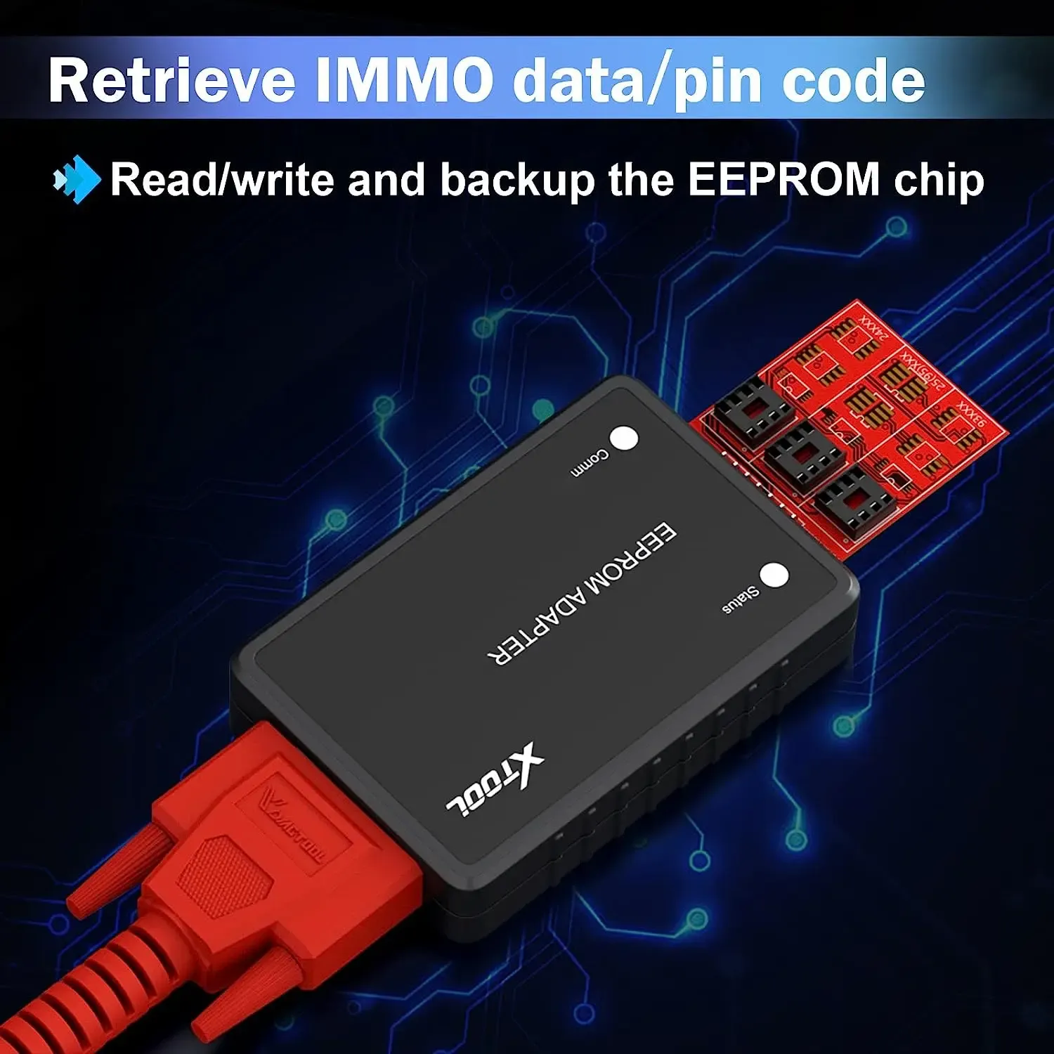 XTOOL EEPROM Adapter Key Programmer Read PINCODE Immobilizer Reader for ...