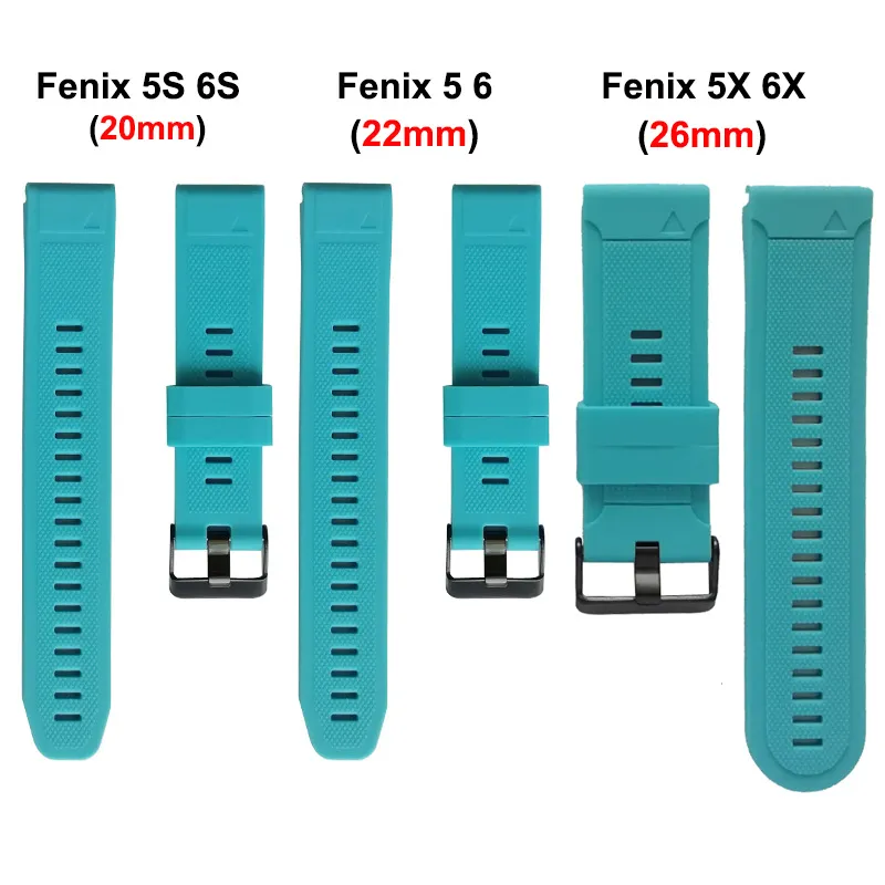 26mm 22mm 20mm Soft Silicone Quick Release Easyfit Watch Strap Band for ...