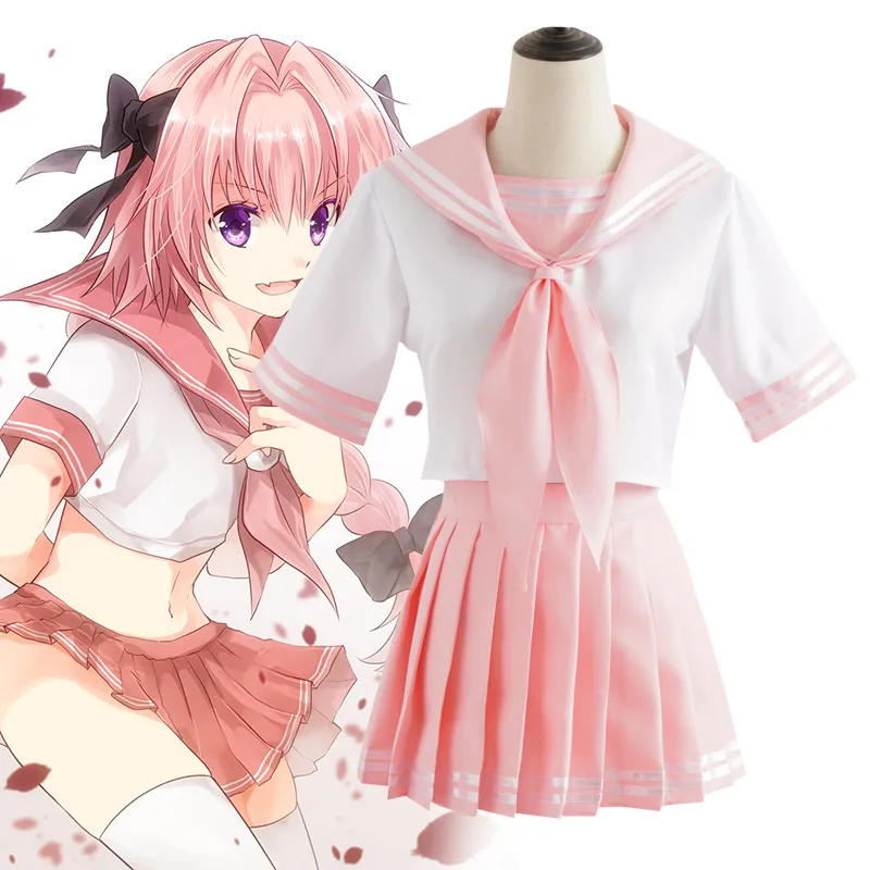 Fate/Apocrypha Astolfo JK Sailor Uniform Scrub Suit For Women Top ...