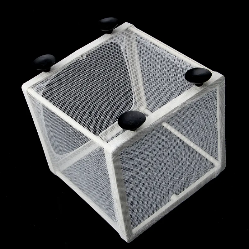 Aquarium Mesh Hatchery Fish Fry Breeder Box Separation Net With Suction ...